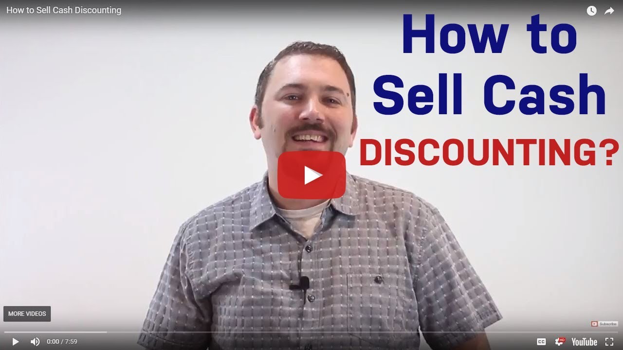 How to Sell Cash Discounting