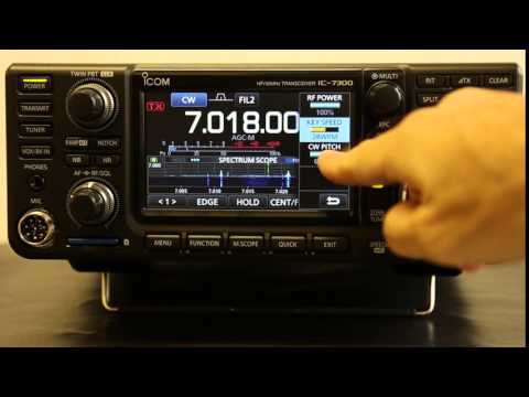 Icom HF+50MHzアマチュア無線用トランシーバー「IC-7300」 紹介動画 「マルチダイヤル&タッチ操作」」