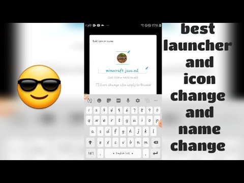 how to icon and name change