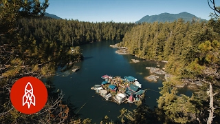 Learn English through Video Off the Grid on a Homemade Island.