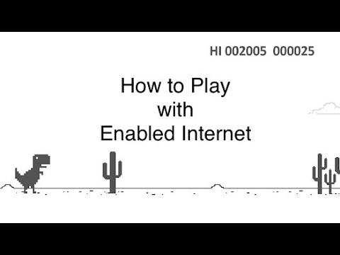 How to play the Google Chrome Dinosaur Game with Enabled Internet | Tutorial
