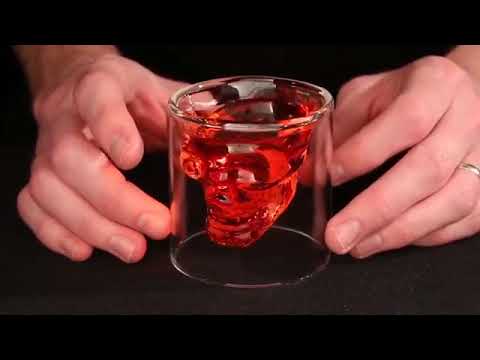Doomed Crystal Skull Head Shot Glass