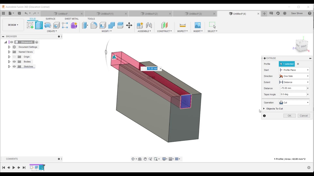Fusion 360 Tutorial For Beginner, Part-54