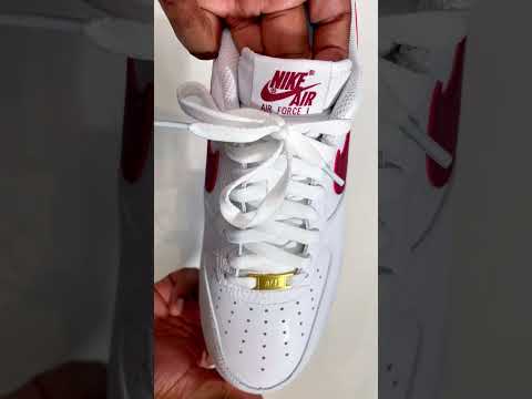 Nike Air Force 1 White Team Red Schopes CZ0326 100 #shorts
