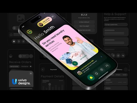 Design Inspiration: SwiftWash - Elevating Laundry Experience | ui/ux design examples | Figma | App