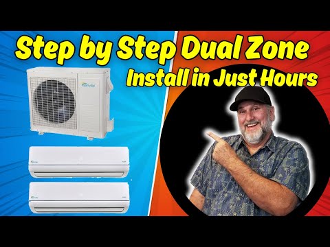 INSTALLING DIY Mini Split Dual Zone Systems Made EASY!
