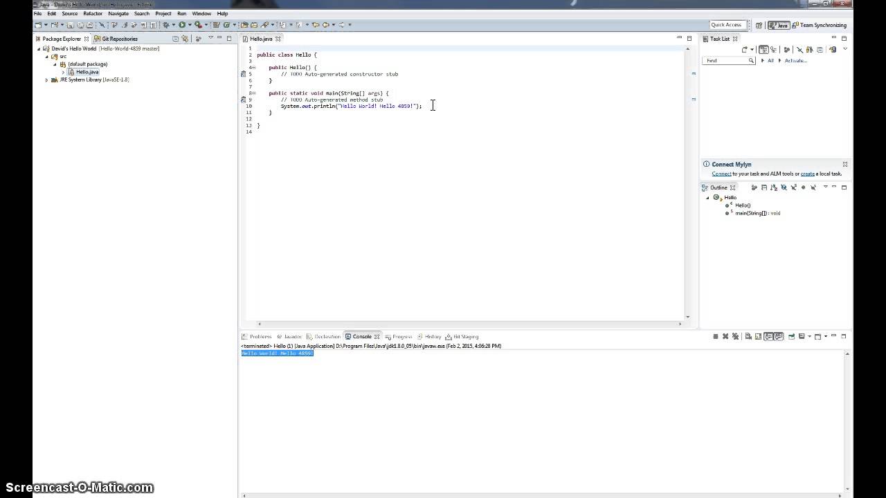 Eclipse - using eGit to work with a GitHub repository