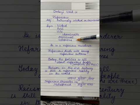 Nefarious #english #cuet #vocabulary #govtexam #upscexam #synonyms #ssc #wordsmeaning #bankpo