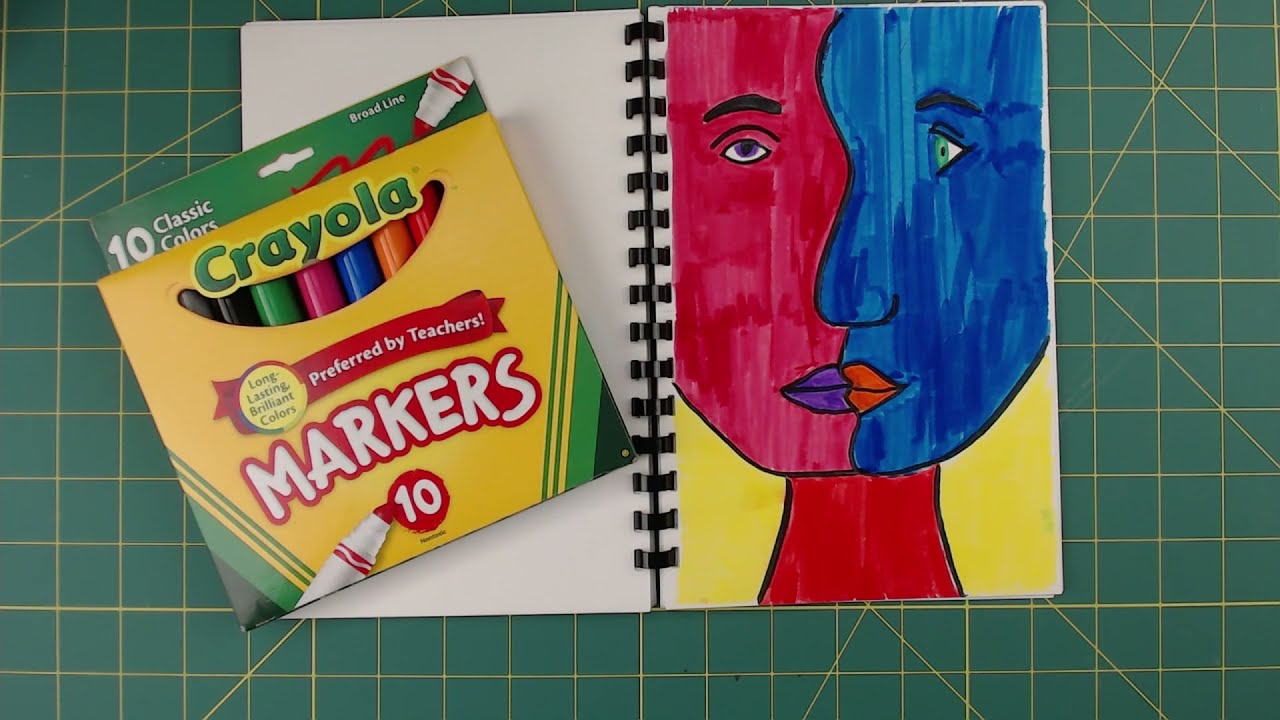 Sketchbook Picasso Inspired Portrait