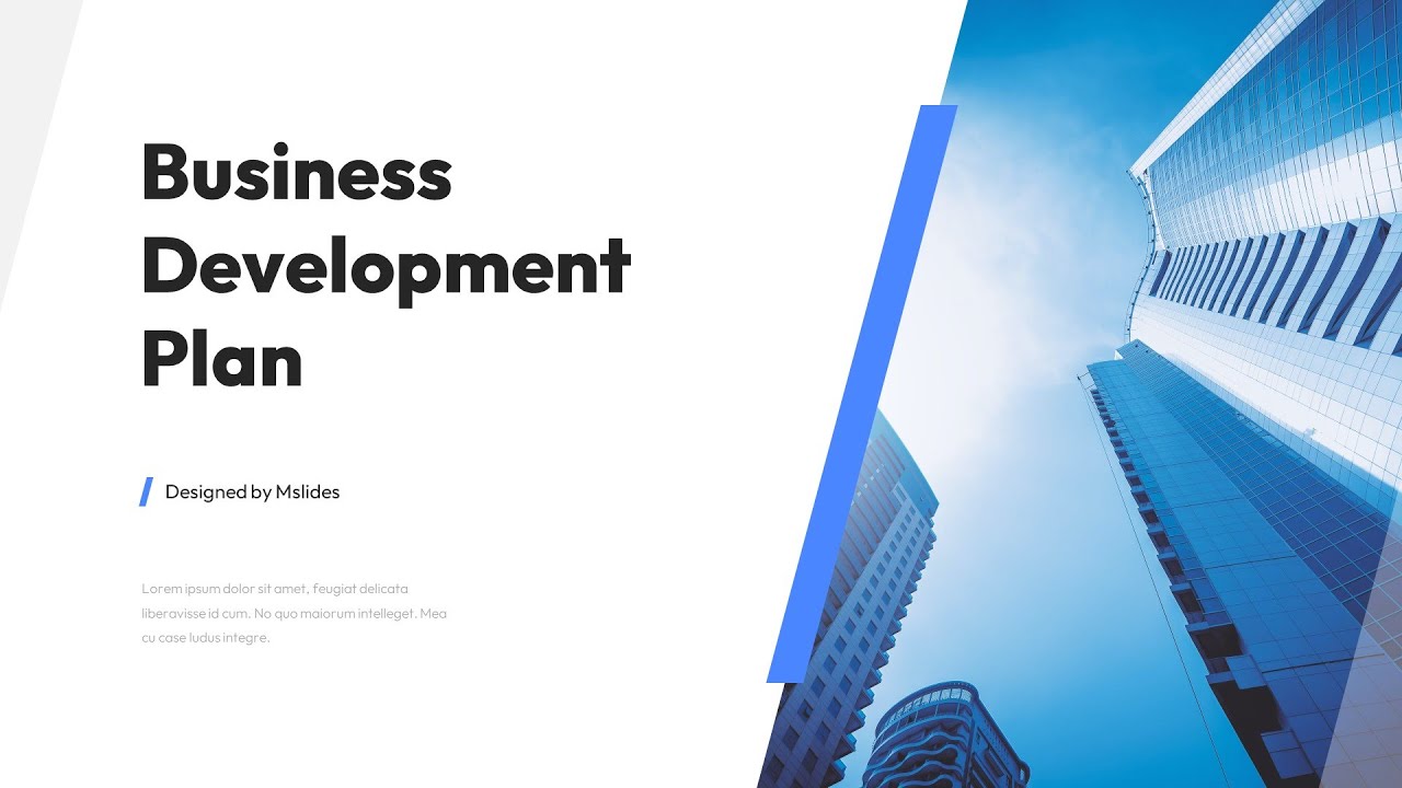 Business Development Plan PPT and Google Slides Template Free Download