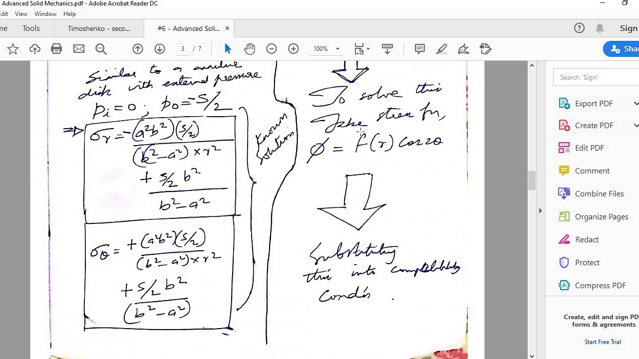 #6 - Advanced Solid Mechanics