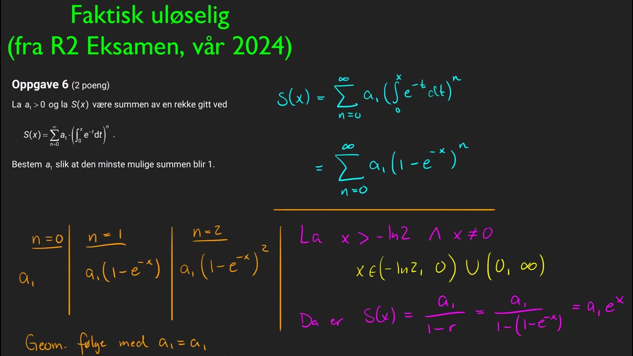 Uløselig (?) oppgave fra R2 eksamen, vår 2024 | UDL.no