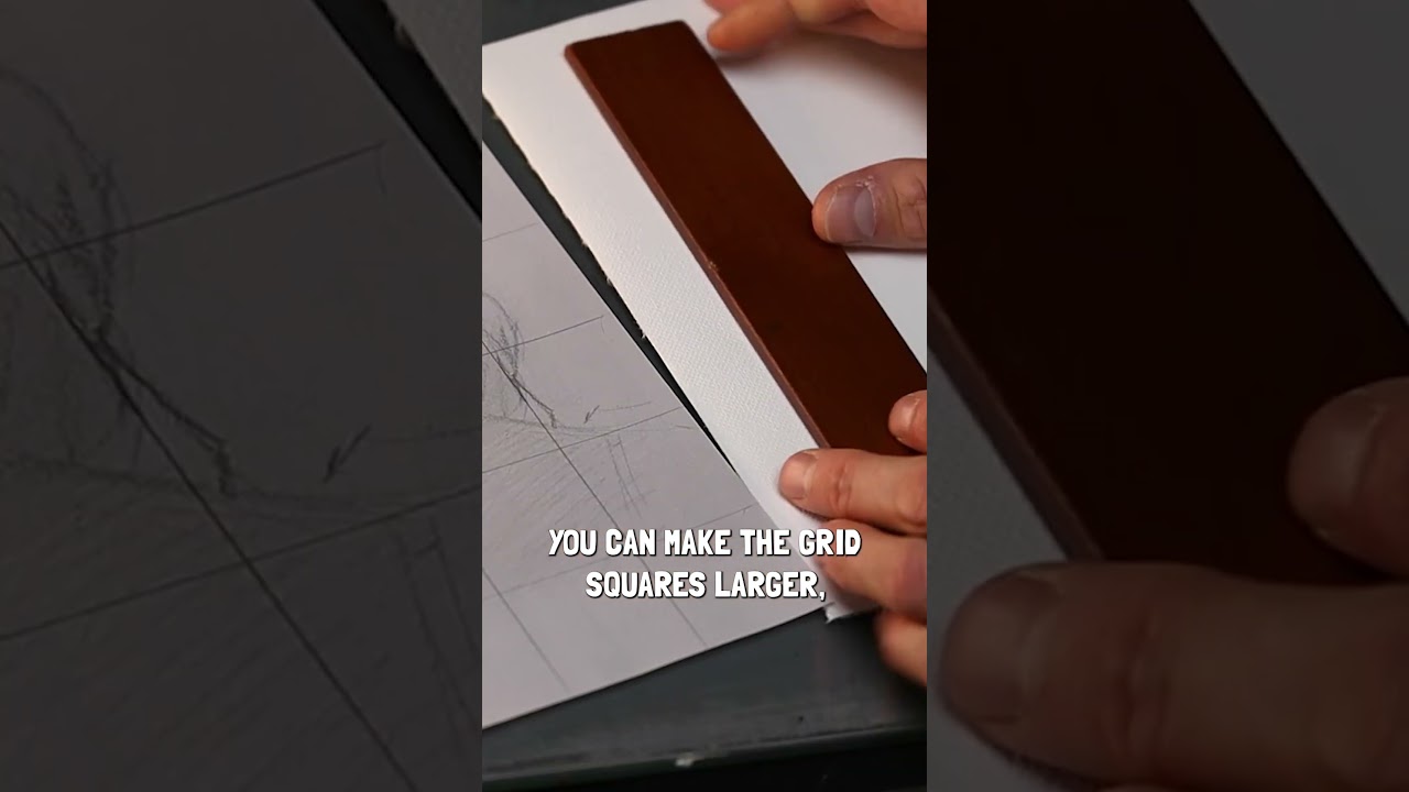 How to use the Grid Method to Transfer a Drawing on your Canvas  #artinstruction #paintingtechniques