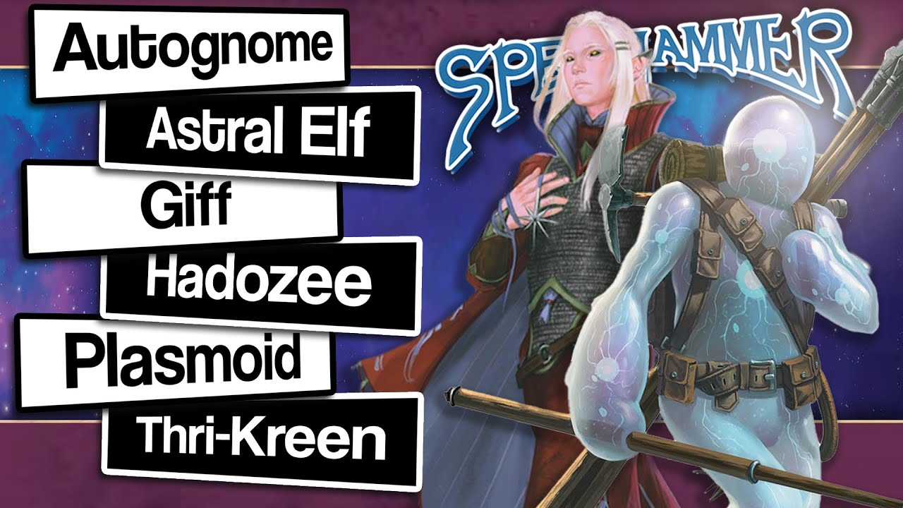 EVERY Race in Spelljammer! Astral Elf, Autognome, Giff, Hadozee, Plasmoid & Thri-kreen Breakdown