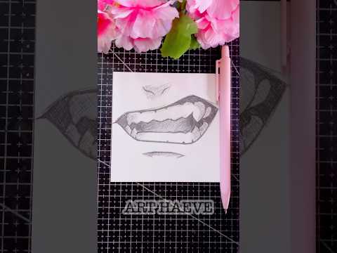 How to draw anime mouth✨ #shorts #drawing #anime #sketch