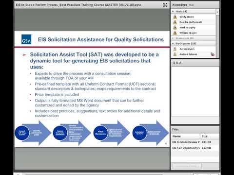 EIS In Scope Review Process and Best Practices