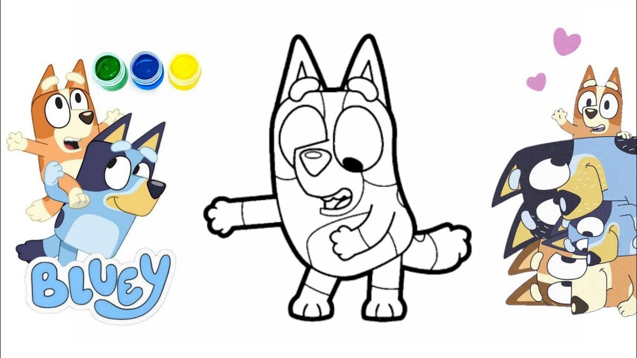Bluey Bingo’s Dance Lesson 💃 Drawing | Bluey
