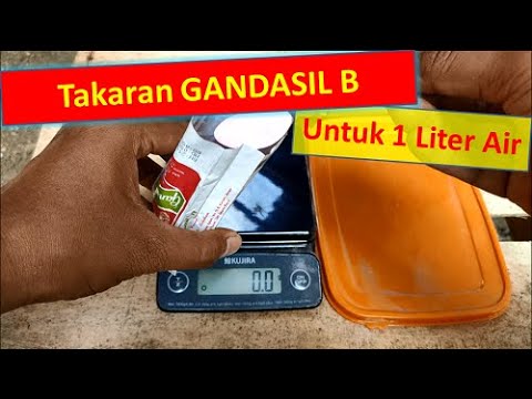 Takaran Gandasil B Untuk 1 Liter Air | Pupuk Agar Buah Lebat