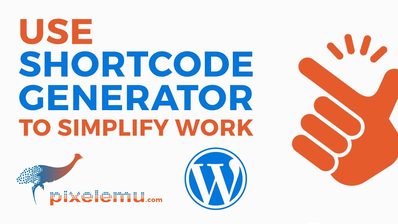 Shortcode generator for WordPress themes