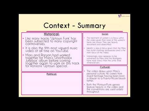 Uptown Funk - Context and Key Concepts