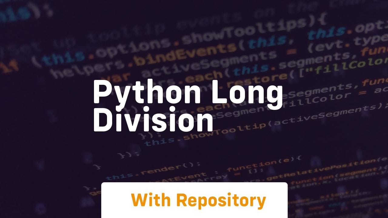 python long division