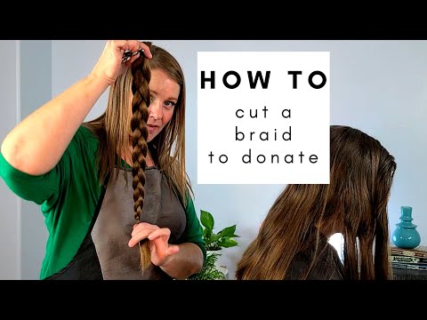 How to Cut Off a Hair Braid Properly to Donate to Charity