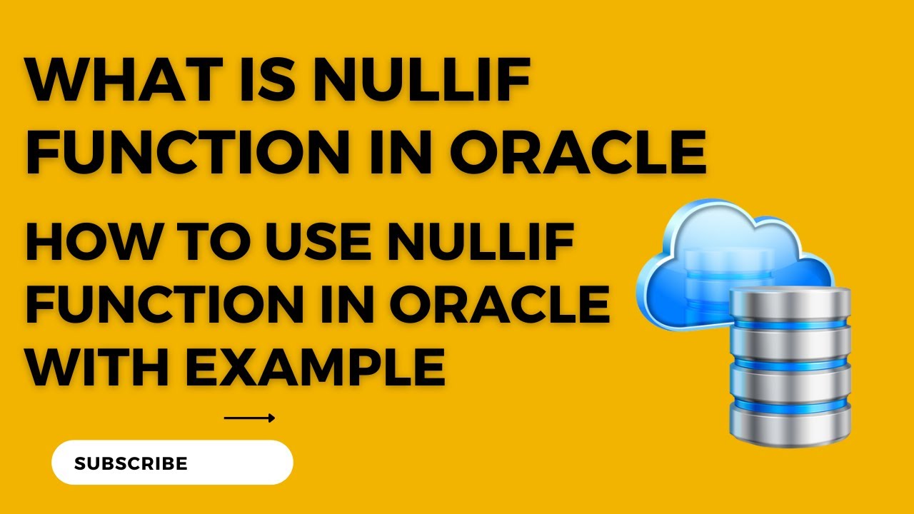 What is NULLIF function in Oracle| NULLIF function with Example|How to work with NULLIF function |