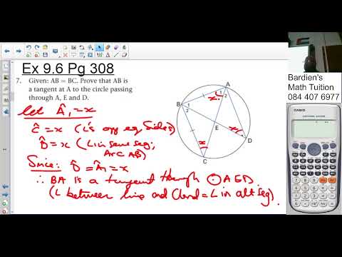 Gr 11 EUCLIDEAN GEOMETRY L12(P2) Ex 9.6 Part 1 (Non-numerical Examples Part 1)