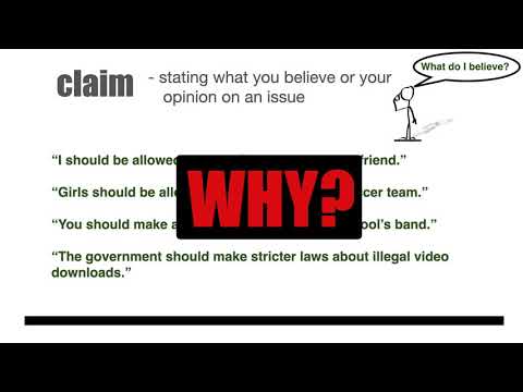 Claims and Reasons Teaching