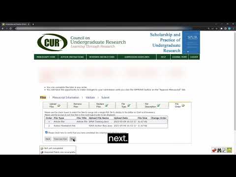 SPUR Authors 3: Submitting a Manuscript via EJournalPress
