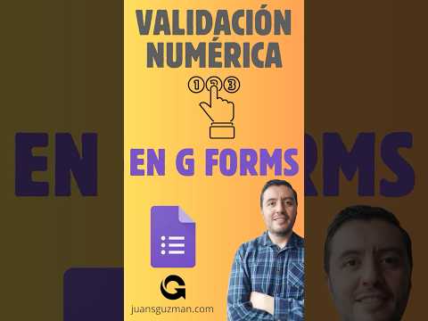 VALIDACI脫N Num茅rica en Google Forms 馃搳 | Evita Errores en tus Formularios