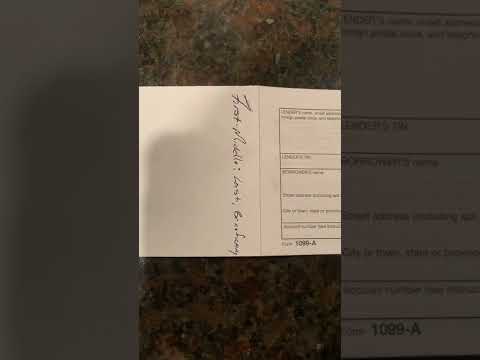 How to Autograph Your 1099-A as Beneficiary