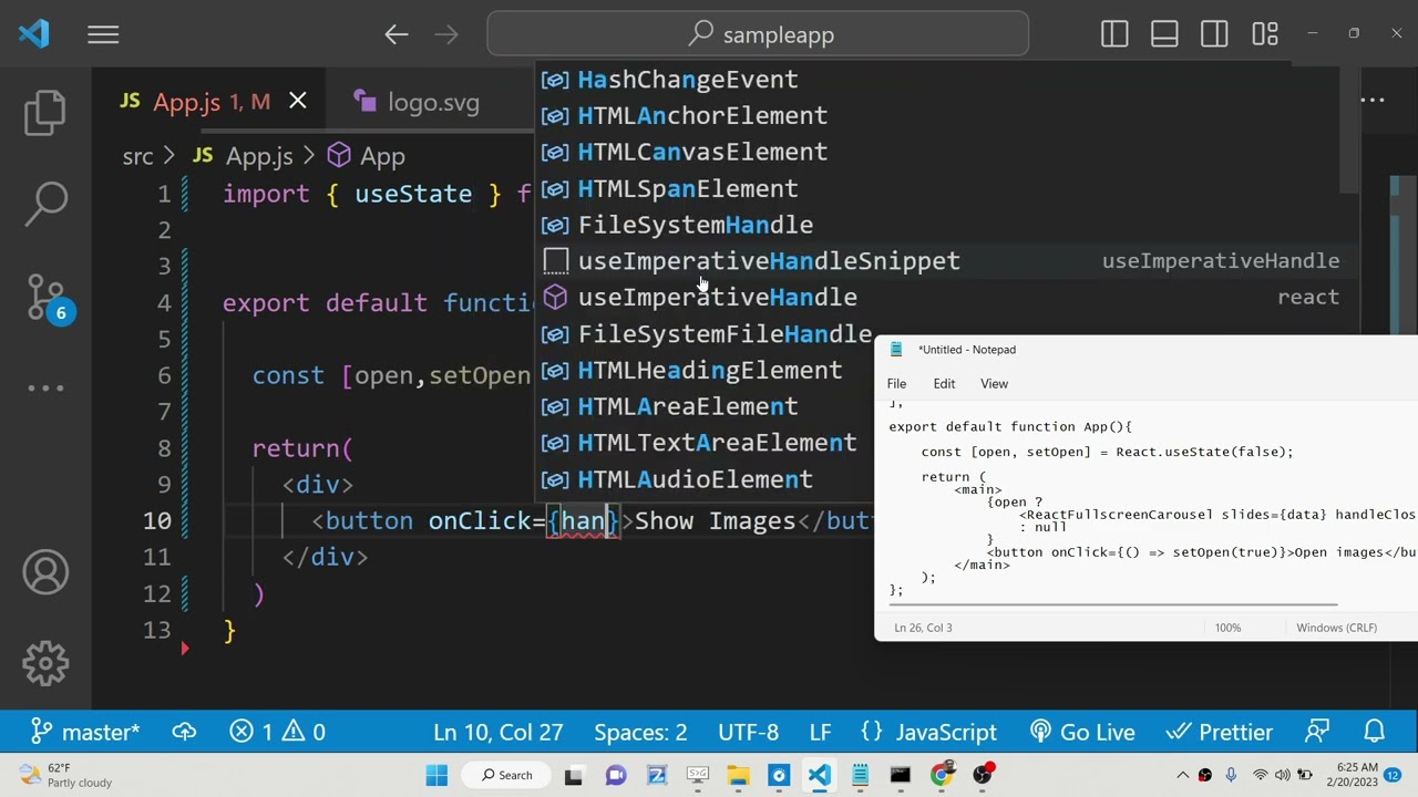 React.js react-fullscreen-carousel Example to Display Multiple Images in Full Screen Carousel in JS