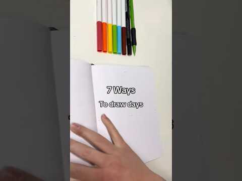7 Ways to Draw Days in your Bulletin Journal!