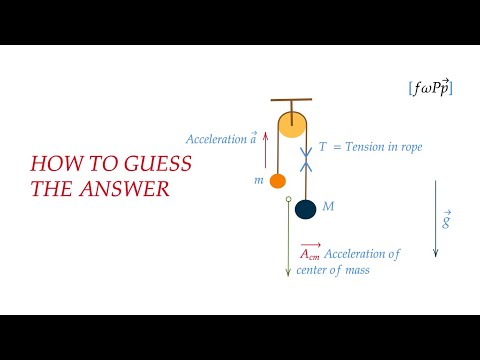 Solving the pulley problem without writing the force equations | Fun ...
