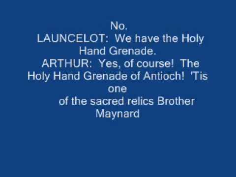 Monty Python and the Holy Grail: Script ''Killer Rabbit''