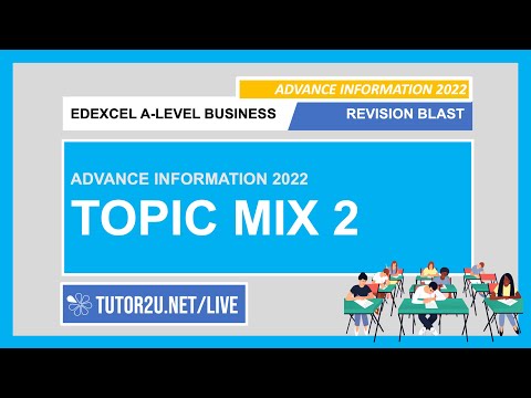 Edexcel A-Level Business | Advance Info 2022 Revision Blast | Topic Mix 2
