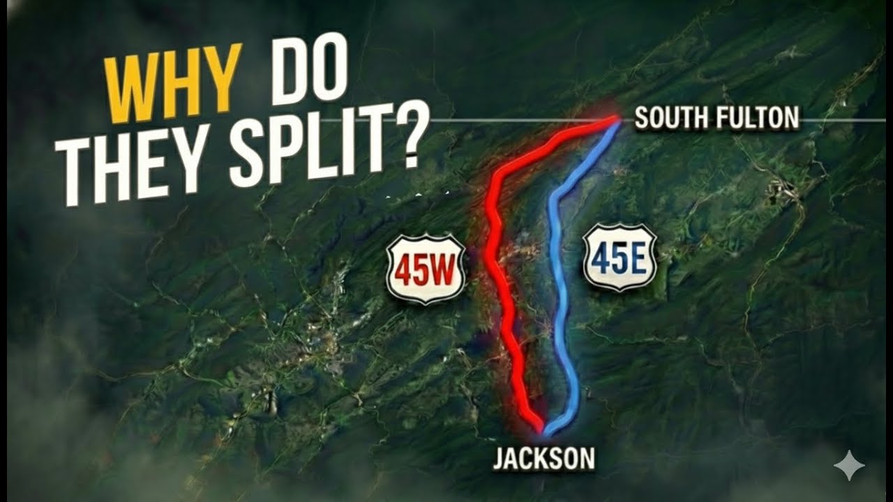 The Strange Split of US-45: Why the Highway Breaks in Two