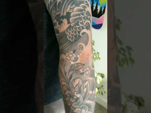 🌸 Japanese Black And Grey Sleeve By Rjmkey