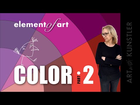 Color as an Element of Art. Part 2. The three properties of a color. Color psychology.