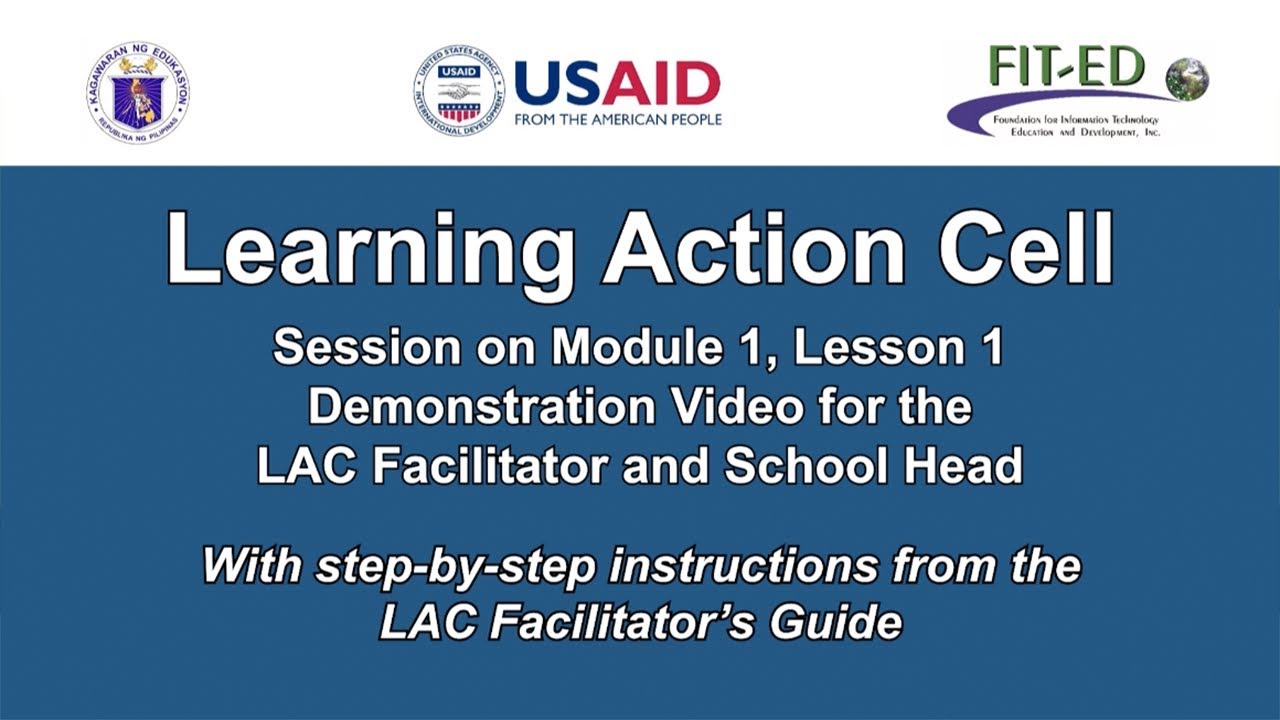 Learning Action Cell (Step-by-step instructions) - LAC Facilitators Guide