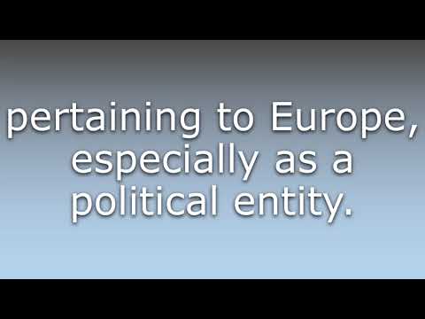 What does Euro- mean?