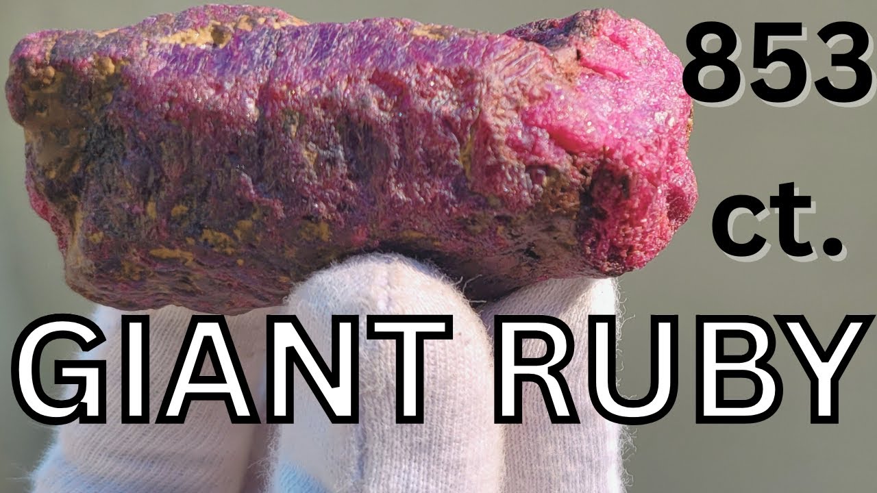 Watch This Giant Ruby Rock Get Cut & Polished to Perfection!