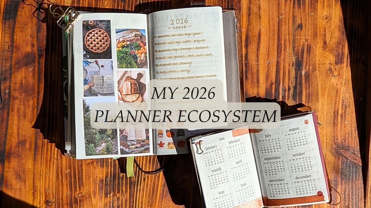 2026 Travelers Notebook Bullet Journal Set Up Flip Through - Standard and Passport Size Ecosystem