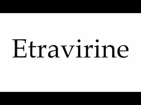 How to Pronounce Etravirine