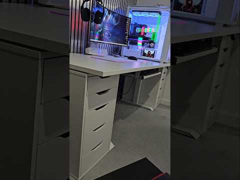 Ikea drawers for gaming desk#follow4more #gaming #gamingsetup #rtx5090 #ikea #drawers