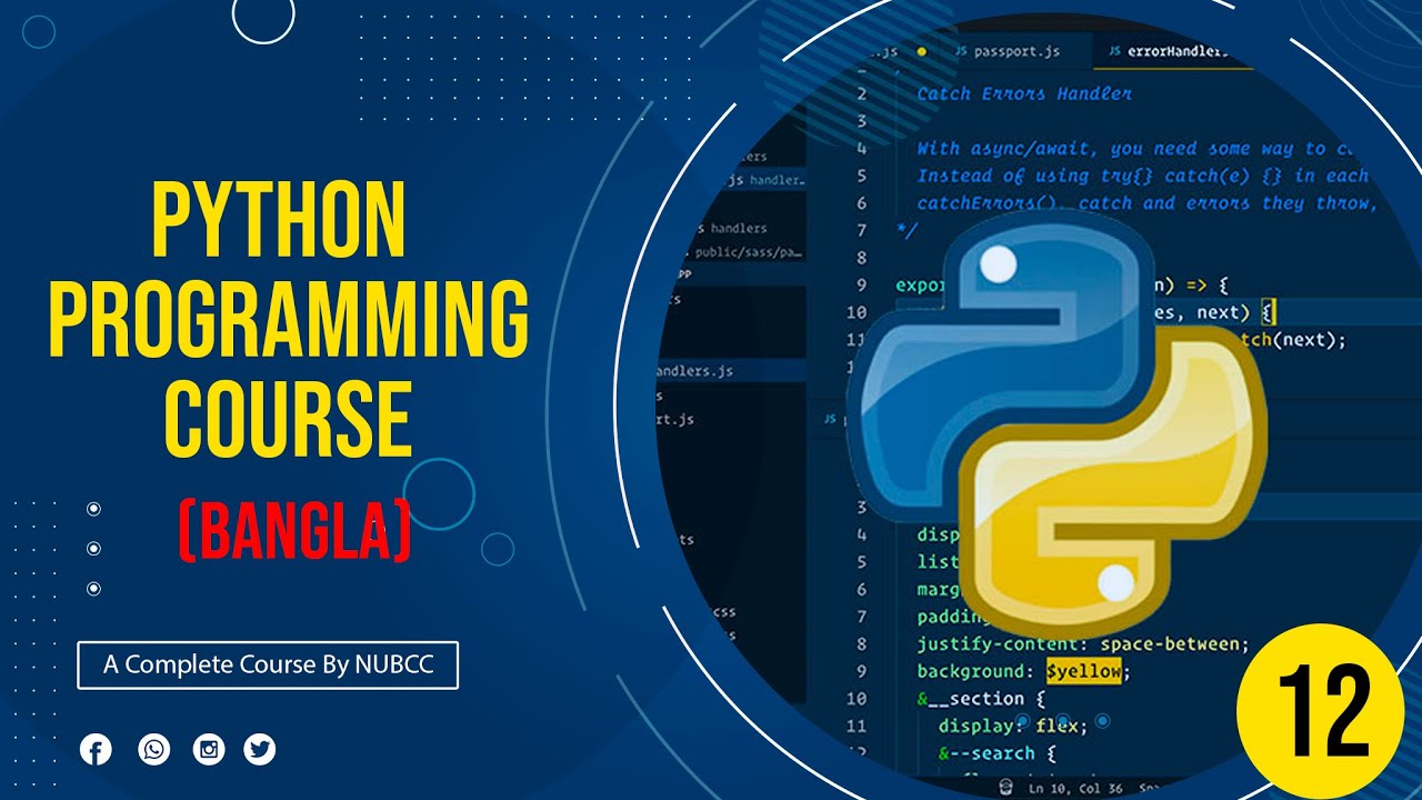 Python Bangla Tutorials for Beginners | Python Programming Full Course In Bangla | Class - 12