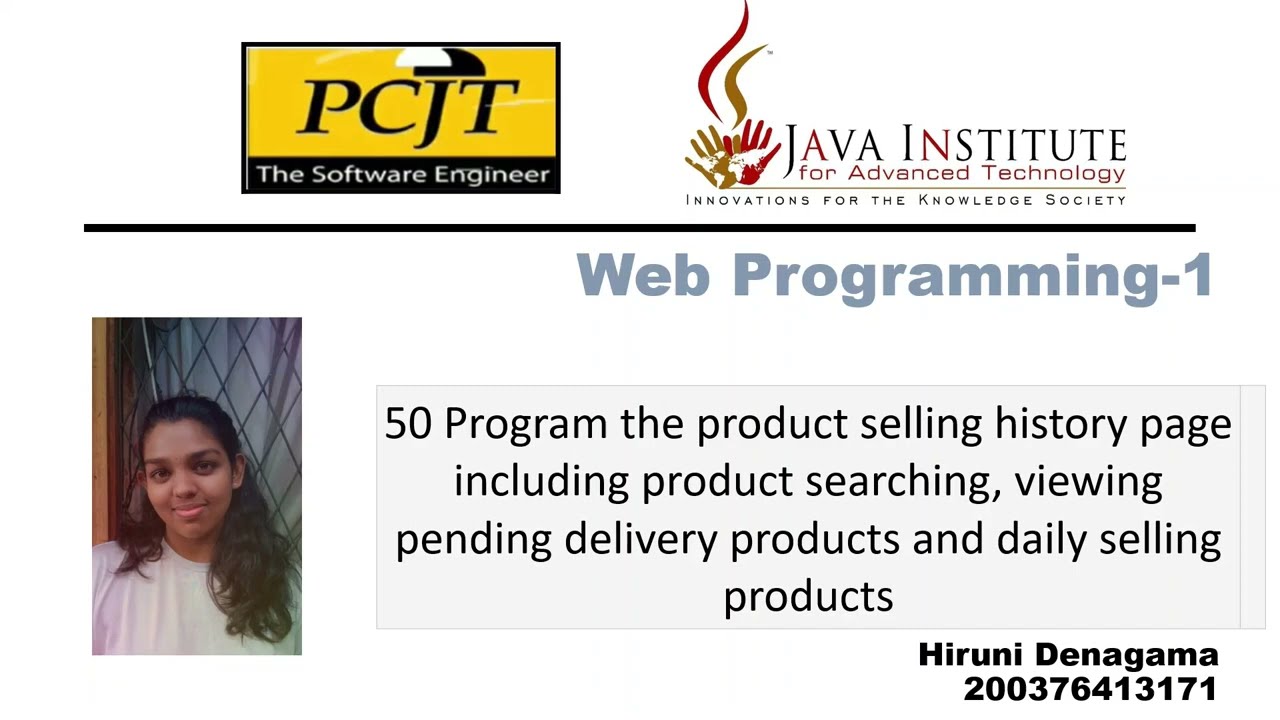 WEB PROGRAMMING-1             TASK 50