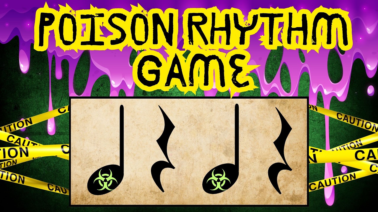Poison Rhythm Game for Music Teachers - Quarter Notes and Quarter Rests