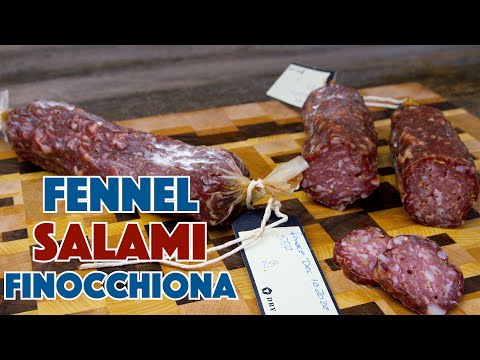 Fennel Dry Cured Salami - Finocchiona - Glen And Friends Cooking